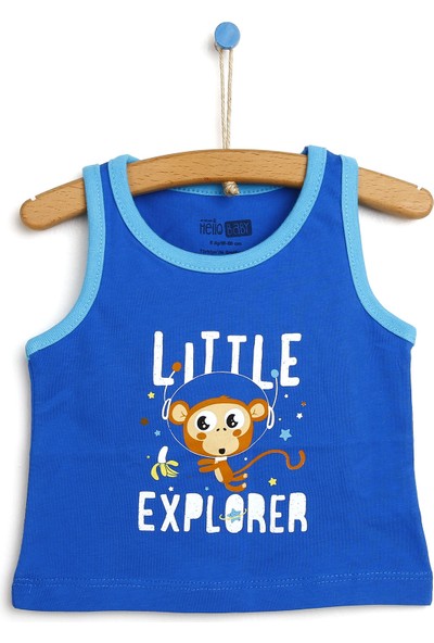 Hello Baby Basic Erkek Bebek Atlet Tshirt