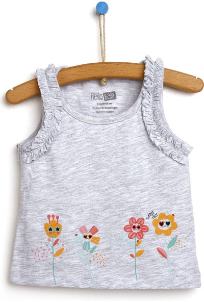 Hello Baby Basic Kız Bebek Atlet Tshirt