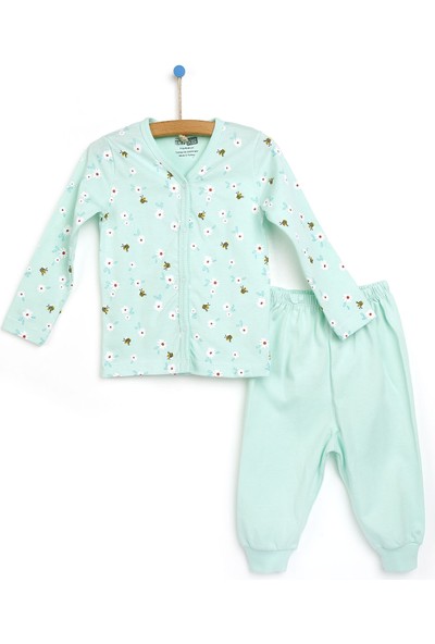 Hello Baby Basic Kız Bebek Baharlık Çıtçıtlı Pijama Takımı Hello Baby Basic Kız Bebek Baharlık Çıtçıtlı Pijama Takımı