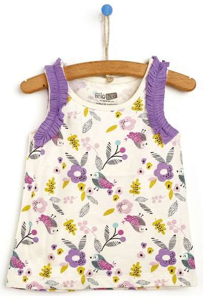 Hello Baby Basic Kız Bebek Atlet Tshirt