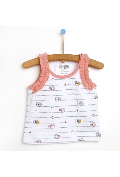 Hello Baby Basic Kız Bebek Atlet Tshirt