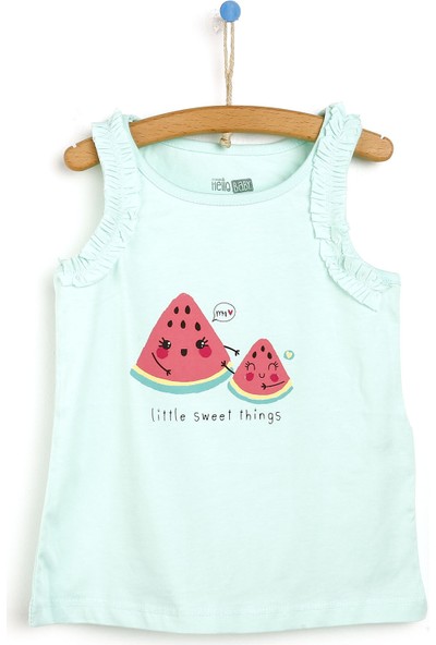 Hello Baby Basic Kız Bebek Atlet Tshirt