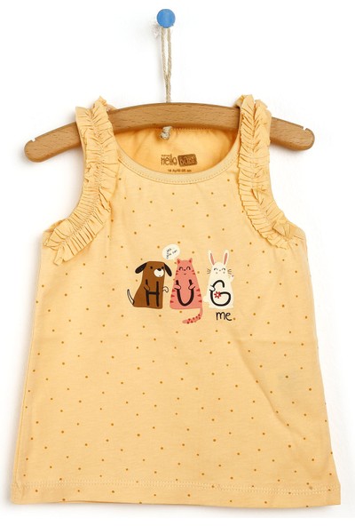 Hello Baby Basic Kız Bebek Atlet Tshirt