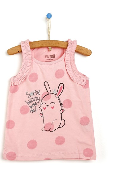 Hello Baby Basic Kız Bebek Atlet Tshirt