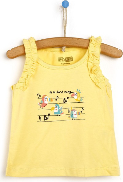 Hello Baby Basic Kız Bebek Atlet Tshirt