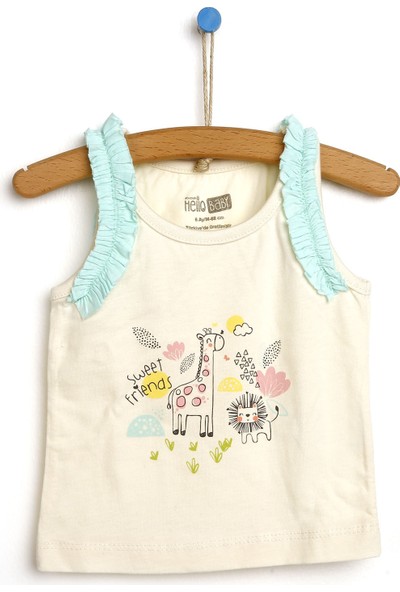 Hello Baby Basic Kız Bebek Atlet Tshirt