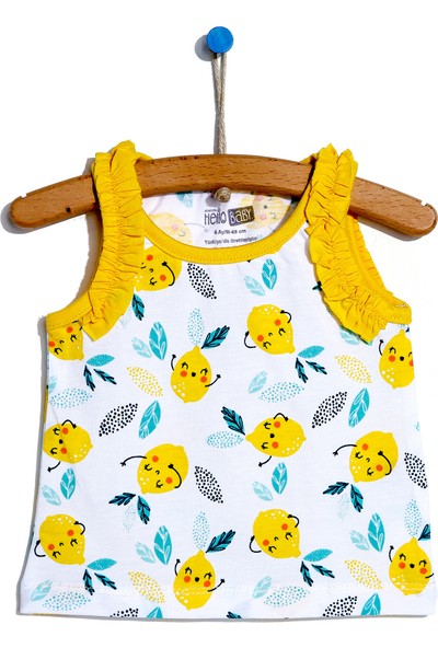 Hello Baby Basic Kız Bebek Atlet Tshirt