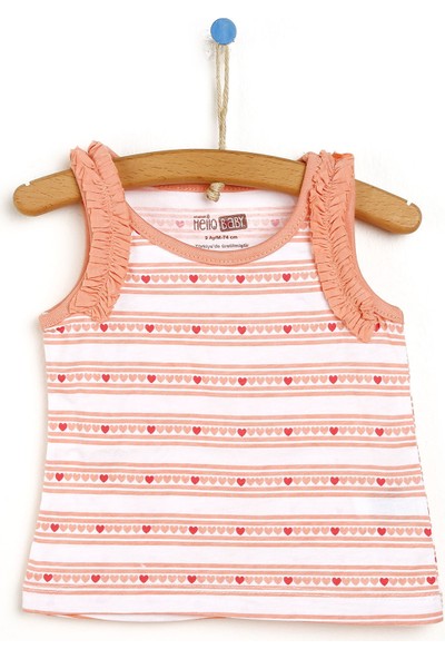 Hello Baby Basic Kız Bebek Atlet Tshirt