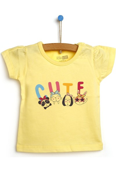 Hello Baby Basic Kız Bebek Tshirt