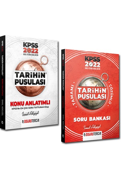 Doğru Tercih Yayınları 2022 KPSS Tarihin Pusulası Konu ve Soru 2'li Set