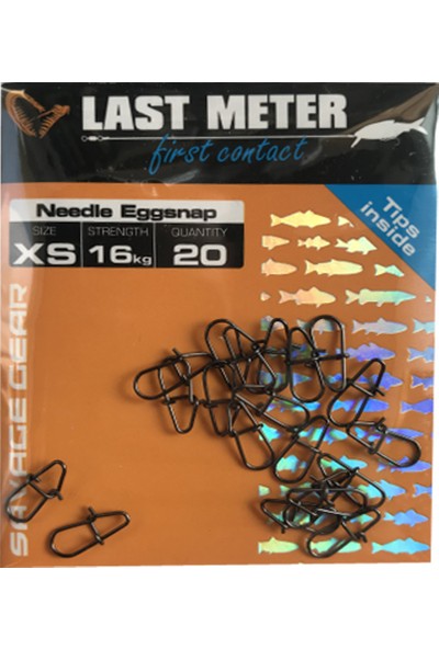 Savage Gear Savage GearKlips Needle Eggsnaps Xs 16 kg 20 Adet Savage Gear Savage GearKlips Needle Eggsnaps Xs 16 kg 20 Adet
