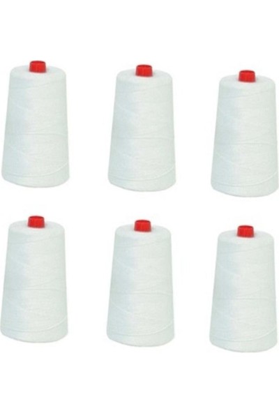 ACY Çuval Ağzı Dikiş Makinesi Ipi 6 Bobin, 1 Bobin 900 Metre Beyaz Dikiş Ipi ACY Çuval Ağzı Dikiş Makinesi Ipi 6 Bobin, 1 Bobin 900 Metre Beyaz Dikiş Ipi