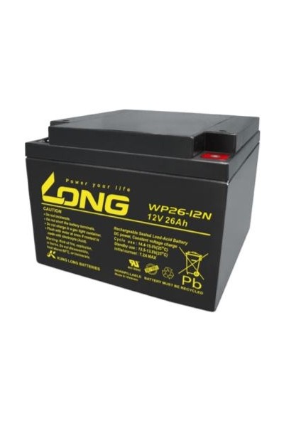 Long 12V 26AH Kuru Tip Akü Long 12V 26AH Kuru Tip Akü