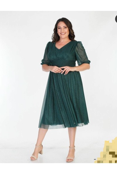 Arin Simli Büyük Beden Abiye