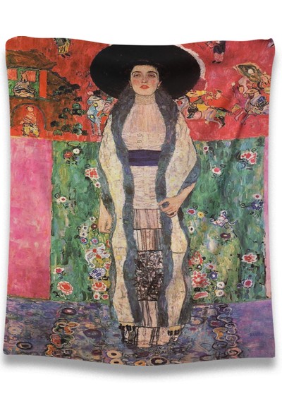 Hobimania Duvar Örtüsü Tapestry Gustav Klimt Adele Bloch Bauer 150X100 cm Duvar Dekorasyon Moda Hobimania Duvar Örtüsü Tapestry Gustav Klimt Adele Bloch Bauer 150X100 cm Duvar Dekorasyon Moda