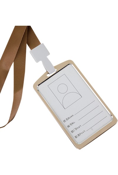 Nanstore Alüminyum Dikey Kimlik Kartı Kılıf Kapak Ipi (Yurt Dışından)