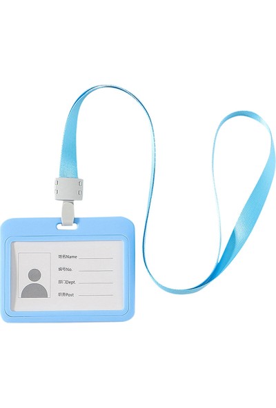 Nanstore Çift Taraflı Şeffaf Tutacağı Çalışan Plastik Kimlik Kartı (Yurt Dışından)