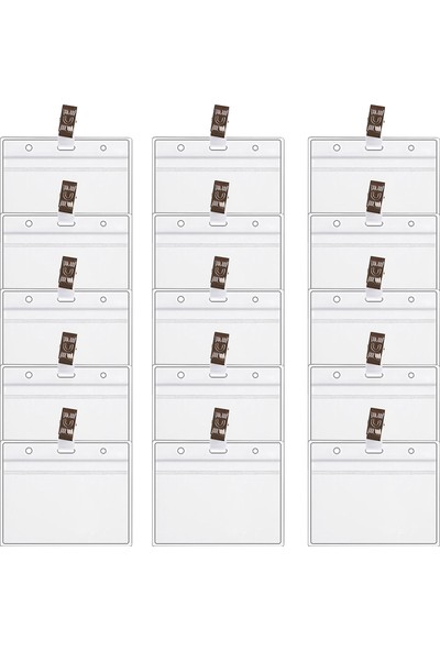 Nanstore Kart Koruyucu Tutucu Klipsli Şeffaf Plastik Kılıf (Yurt Dışından)