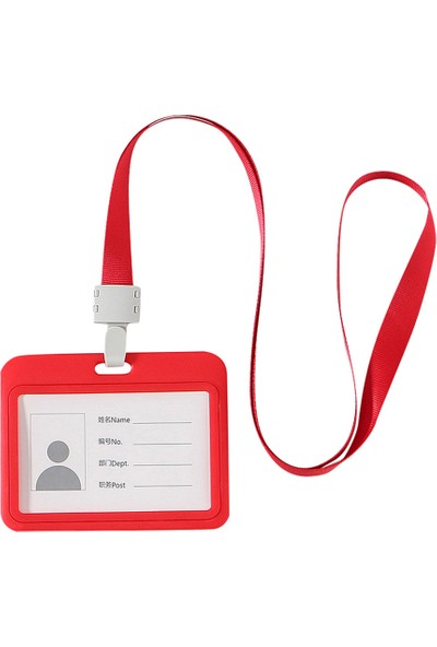 Nanstore Çift Taraflı Şeffaf Tutacağı Çalışan Plastik Kimlik Kartı (Yurt Dışından)