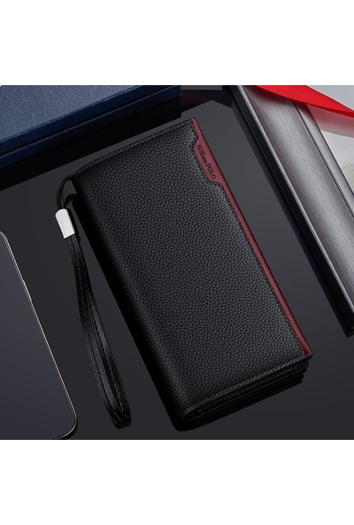 William Polo Yeni Model Hakiki Deri Siyah Uzun Erkek Cüzdan Kartlık William Polo Yeni Model Hakiki Deri Siyah Uzun Erkek Cüzdan Kartlık