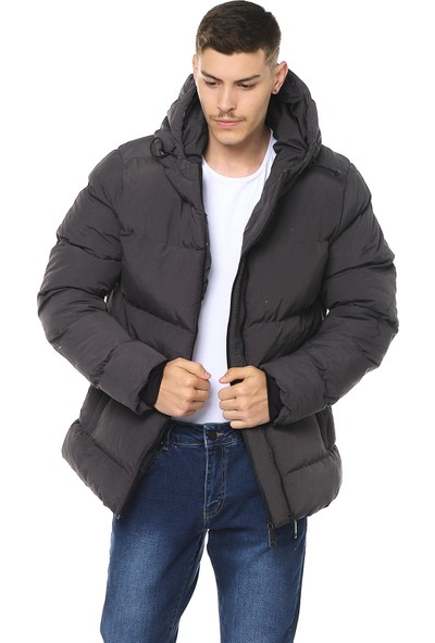 Cekmon Şişme Kapüşönlü Kışlık Kalın Erkek Mont Cekmon Şişme Kapüşönlü Kışlık Kalın Erkek Mont