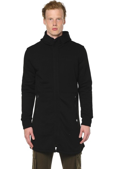 Cekmon Kapüşonlu Uzun Çepli Erkek Hırka Cekmon Kapüşonlu Uzun Çepli Erkek Hırka