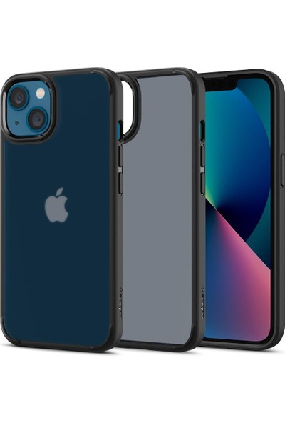Spigen Apple iPhone 13 Kılıf Ultra Matte Frost Black - ACS03623 Spigen Apple iPhone 13 Kılıf Ultra Matte Frost Black - ACS03623