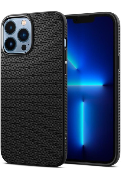 Spigen Apple iPhone 13 Pro Max Kılıf Liquid Air Matte Black - ACS03201