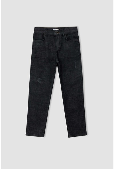 DeFacto Erkek Çocuk Regular Fit Yırtık Detaylı Jean Pantolon U7839A621Au DeFacto Erkek Çocuk Regular Fit Yırtık Detaylı Jean Pantolon U7839A621Au