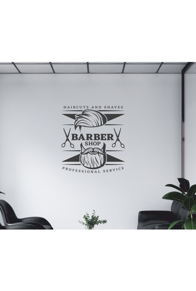 And Sticker Barber Shop 11 Dekoratif Duvar Sticker Siyah Renk And Sticker Barber Shop 11 Dekoratif Duvar Sticker Siyah Renk
