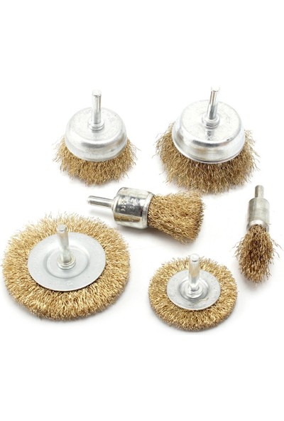 Acenter Meşem 6 Parça Pimli Tel Fırça Seti