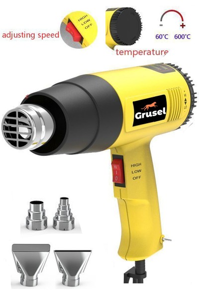 Grusel Top Quality 3800 W X-Line Koruma Professıonel Sıcak Hava Tabancası Aksesuar Hediyeli Grusel Top Quality 3800 W X-Line Koruma Professıonel Sıcak Hava Tabancası Aksesuar Hediyeli