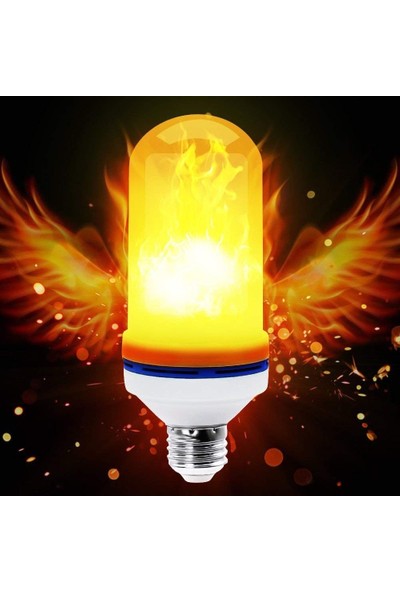 Acenter Alevli LED Şarjlı Ampul Alev Ateş Efektli Lamba Acenter Alevli LED Şarjlı Ampul Alev Ateş Efektli Lamba