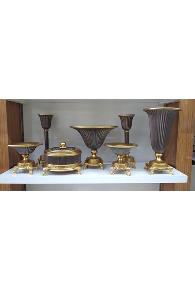 My Wood 7 Parça Polyester Salon Takımı