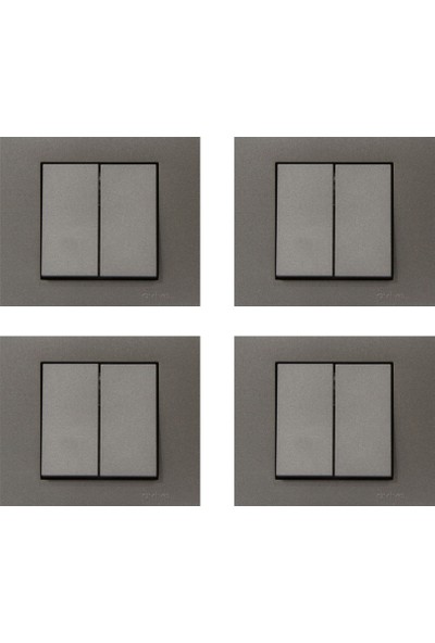 Ovivo Grano Antrasit Komütatör Çerçeveli 4 ADET