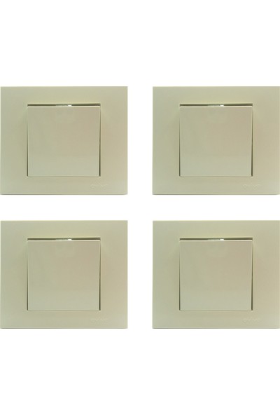 Ovivo Grano Krem Anahtar Çerçeveli 4 ADET Ovivo Grano Krem Anahtar Çerçeveli 4 ADET