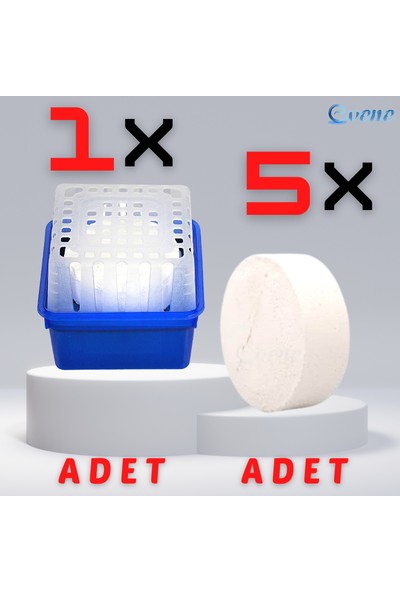 Evene Nem Alıcı Cihaz Aparat ve 6 Yedek Tablet Rutubet Giderici Önleyici Emici Küf Engelleyici 6 x 450 gr Evene Nem Alıcı Cihaz Aparat ve 6 Yedek Tablet Rutubet Giderici Önleyici Emici Küf Engelleyici 6 x 450 gr