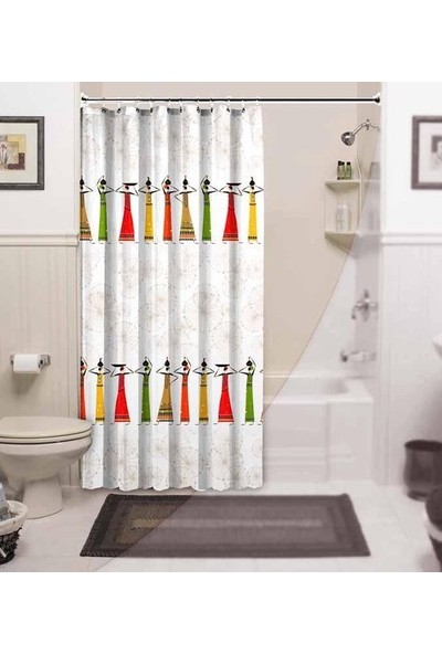 Zethome Tropik Africa Banyo Duş Perdesi Tek Kanat 1X120X200 Zethome Tropik Africa Banyo Duş Perdesi Tek Kanat 1X120X200