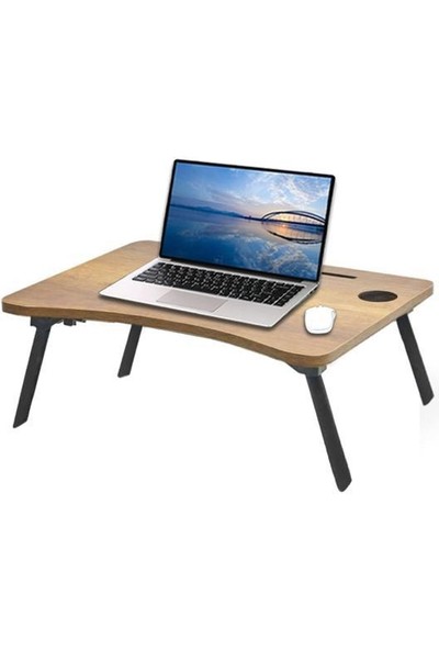 Nrcpro Ntnrcpro Katlanır Laptop Sehpası Mdf Tablet Bardaklk Kahvaltı Masa 60X35CM Nrcpro Ntnrcpro Katlanır Laptop Sehpası Mdf Tablet Bardaklk Kahvaltı Masa 60X35CM