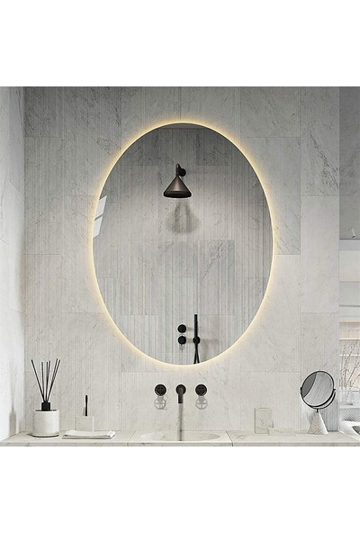 80*60 Elips Günışığı Banyo Ledli Aynası