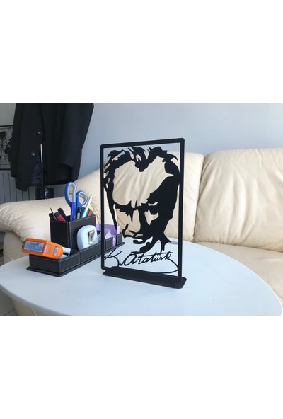 WiseDec Atatürk Imzalı Metal Masa Üstü Dekor