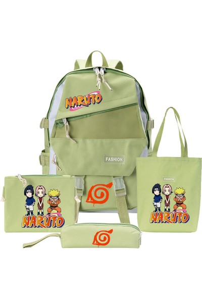 Leqi 4 Parça Naruto Animesi Okul Çantası Seti