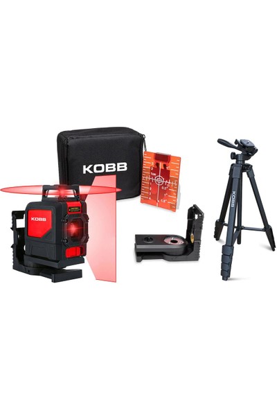 Kobb KBL30RTP 30 Metre Profesyonel Yatay 360° ve Dikey Otomatik Hizalamalı Kırmızı Çapraz Çizgi Lazer Distomat + Tripod Kobb KBL30RTP 30 Metre Profesyonel Yatay 360° ve Dikey Otomatik Hizalamalı Kırmızı Çapraz Çizgi Lazer Distomat + Tripod