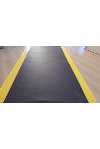 Yalıtkan Paspas Izole Halı 2mm 10 Kw 5 Metre Şeritli Siyah