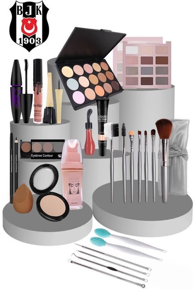 Mujgan Taraftar Serisi Efsane Beşiktaş Makyaj Seti Beyaz Ten