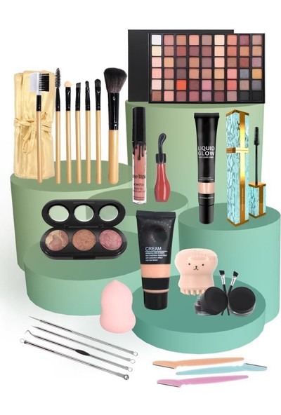 Mujgan Kıymetli Taşlar Serisi Zümrüt Makyaj Seti Beyaz Ten Mujgan Kıymetli Taşlar Serisi Zümrüt Makyaj Seti Beyaz Ten