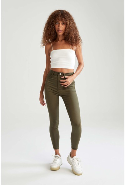 DeFacto Anna Super Skinny Fit Yüksek Bel Pantolon W3778AZ21WN DeFacto Anna Super Skinny Fit Yüksek Bel Pantolon W3778AZ21WN