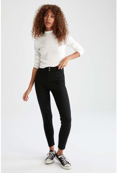 DeFacto Yüksek Bel Slim Fit Pantolon Tayt V9921Az21Wn