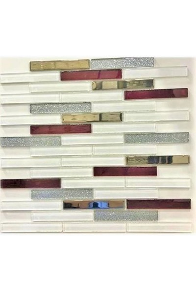 Revista Mutfak Tezgah Arası Kristal Cam Mozaik