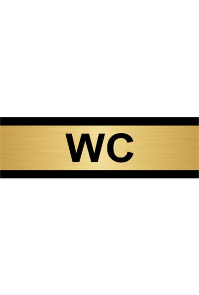 Özarslan Dizayn Wc 5 x 20 cm Metal Yönlendirme Levhası